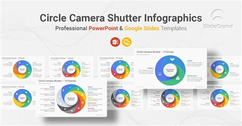 Circle Camera Shutter Infographics PowerPoint Template Designs SlideGrand