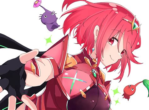 Pyra Red Pikmin And Purple Pikmin Xenoblade Chronicles And 3 More