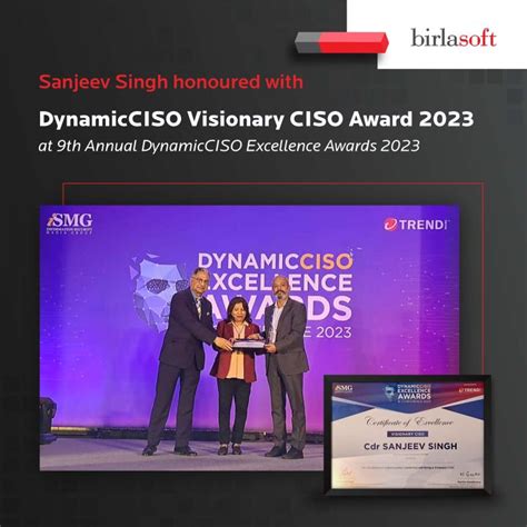 Birlasoft On Linkedin Birlasoft Dynamicciso Visionarycisoaward