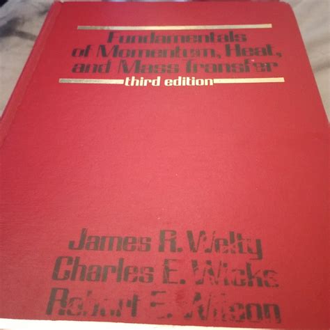 Fundamentals Of Momentum Heat And Mass Transfer