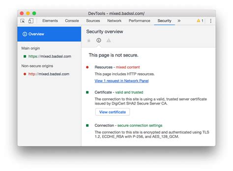 安全：了解安全问题 Chrome Devtools Chrome For Developers