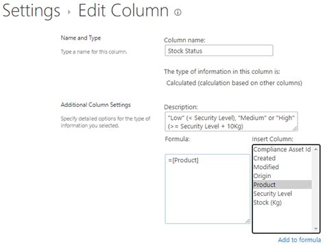 Sharepoint Online Reference To Custom Column In Formula Raises The