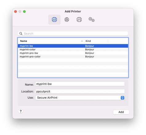 Set Up Myprint On Your Mac Knowledgebase Desktop Computing And
