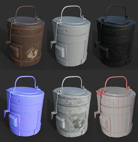 Vintage Rust Box Substance Painter FlippedNormals