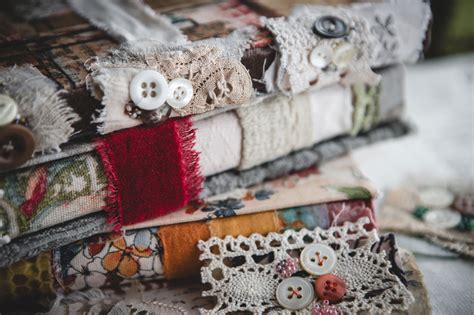 Fabric Snippet Rolls And Clusters Enhancing Your Art Journal Covers