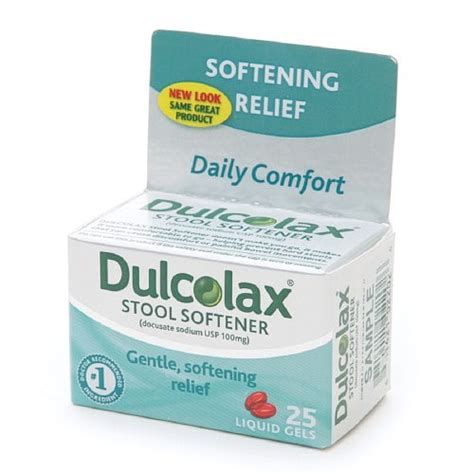 Dulcolax Stool Softener Liquid Gel 25 Ea