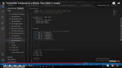 tarapada garai on linkedin today i implementing postorder traversal in a binary tree in c language…