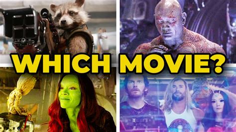 MCU Quiz Can You Guess The Movie By The Guardian Of The Galaxy Character Page