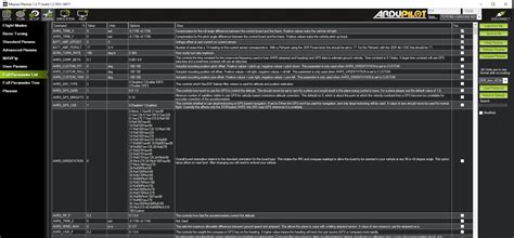 mission planner configuration and tuning — mission planner documentation