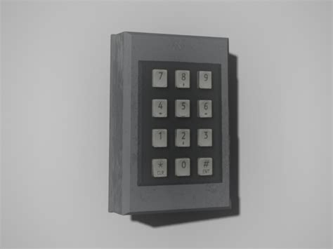 Artstation Keypad 3d Model Game Assets