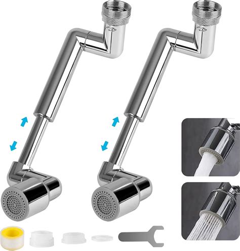 2 Pack Aihaomai 1440° Swivel Faucet Extender 1080°360° Stretch
