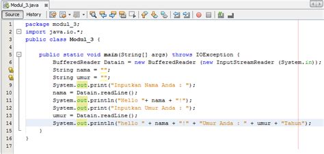 Cara Membuat Program Dengan Inputbufferjava Menggunakan Java Netbeans