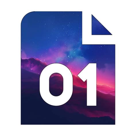 Premium Photo Image Icons File Binary Galaxy Gradient Colors