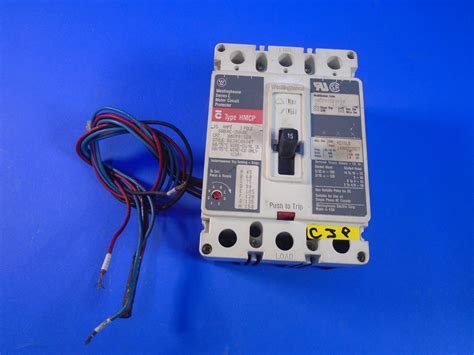 Westinghouse Circuit Breaker Hmcp015e0 Hmcp Ser C 15a 600v 3p 45a 150a Trip 1yr Warranty