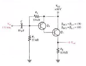 Solved For The Circuit Shown Determine The Following A Q1 Chegg Com