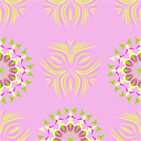 Premium Vector Seamless Texture Colorful Decorative Pattern With Abstract Ornaments