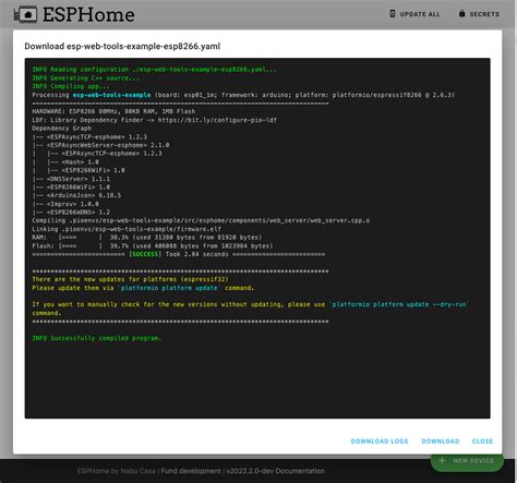 Allow Downloading Logs By Balloob · Pull Request 193 · Esphome