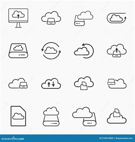 Collection Of Simple Illustration Icon Backup Cloud Symbol Icon Backup Storage For Web Design