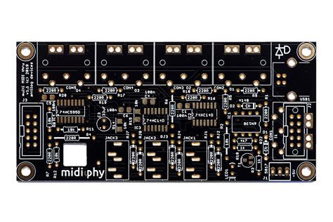 Midiphy MULTI MIDI THRU PCB MIDIbox Shop DIY MIDI Sequencer Studio Electronics PCBs
