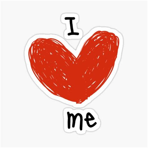 I Love Me” Sticker For Sale By Licoz Redbubble