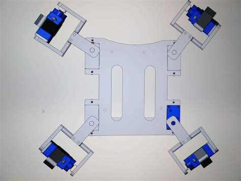 A Spider Robot With Four Legs 3d Model 3d Printable Cgtrader