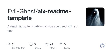 Github Evil Ghostalx Readme Template A Readmemd Template Which Can