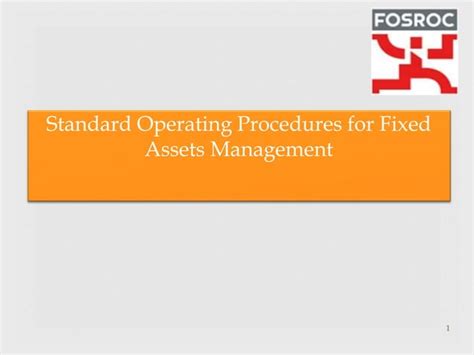 Fixed Assets Management Pptx