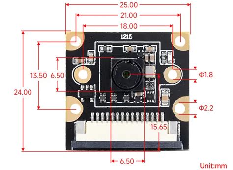 Imx219 8mp Camera Module For Raspberry Pi 5 Mipi Csi Interface 120° Fov Robotshop