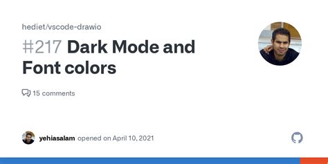 Dark Mode And Font Colors · Issue 217 · Hediet Vscode Drawio · Github