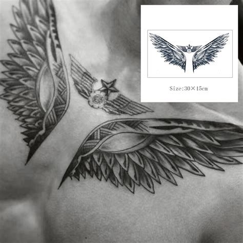 Angel Chest Tattoo