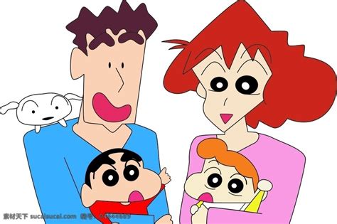 蜡笔小新全家福素材图片下载 素材编号04444689 素材天下图库