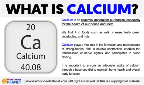 What Is Calcium Definition Of Calcium