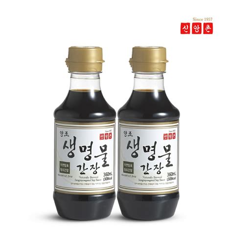 신앙촌 양조 생명물간장 360ml 2병 롯데백화점 티몬