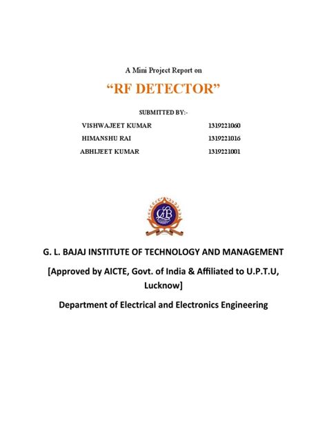 Minor Project Report Pdf Bipolar Junction Transistor Capacitor