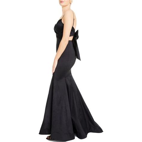 B Darlin Dresses B Darlin Womens Black Mermaid Bow Back Evening