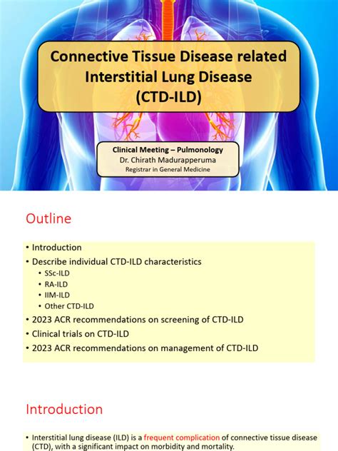 Ctd Ild Overview And Management Guidelines Pdf Respiratory Diseases