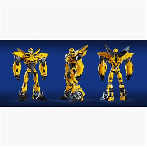 Bumblebee Transformers Prime Modèle 3d Télécharger Robots On