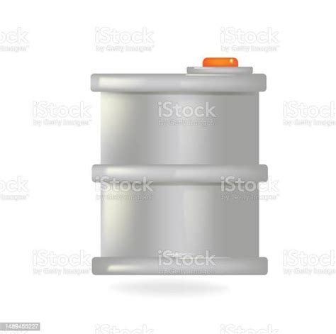 연료 및 방사성 폐기물을 위한 금속 탱크 3d 흰색 배경에 분리된 배럴 벡터 그림 0명에 대한 스톡 벡터 아트 및 기타 이미지 0명 3차원 형태 가솔린 Istock
