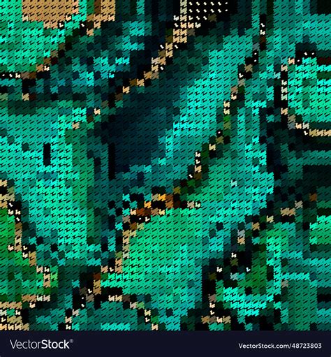 Halftone Zigzag Lines Waves Muir Mural Coastlines Vector Image