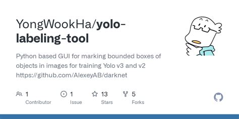GitHub YongWookHa Yolo Labeling Tool Python Based GUI For Marking Bounded Boxes Of Objects In