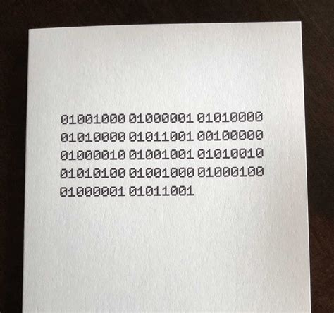 Binary Birthday Lara Schenck