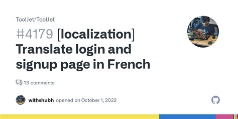 Localization Translate Login And Signup Page In French · Issue 4179