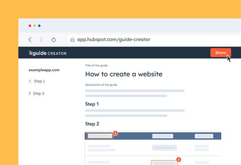 Free Guide Creator Create Step By Step Guides With Screenshots Hubspot