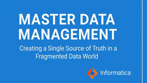 Mastering Data Consistency With Mdm The Key To A Single Source Of Truth