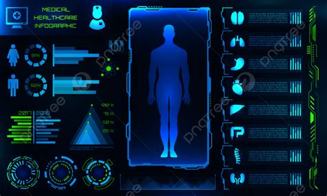 Hud Game Ui Vector Png Images Hud Ui For Medical App Background Statistic Medicine Png Image
