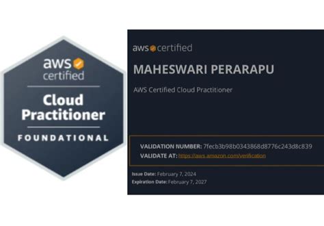 Maheswari Perarapu On Linkedin Aws Awsdevops Awscertified