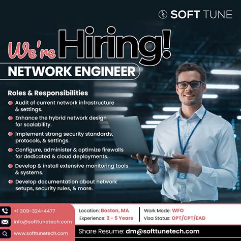 Softtune Technologies On Linkedin Networkengineer Bostonjobs Itjobs