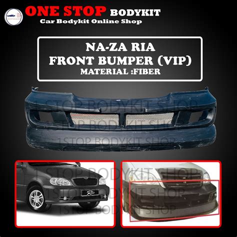 Naza Ria Front Bumper Vip Fiber Fiberglass Skirt Lip Bodykit Shopee