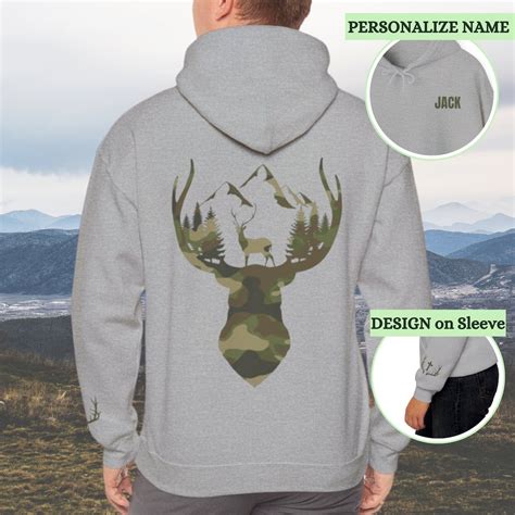 Personalized Deer Hunter Hooded Sweatshirt T Men Hunting Trip Gear