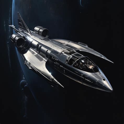Premium Ai Image Spaceship Background Wallpaper